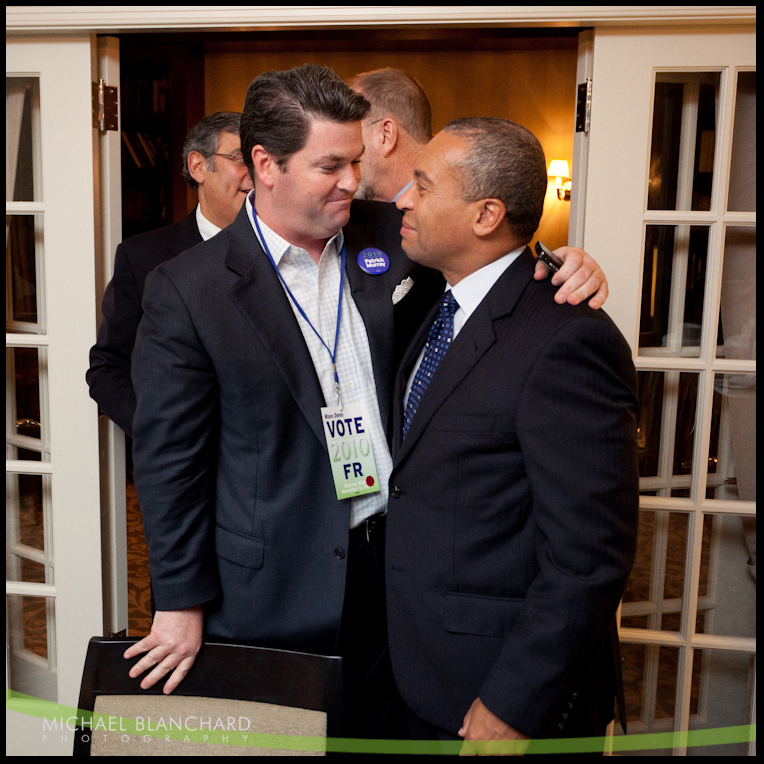 Carol Fulp embraces the Governor.